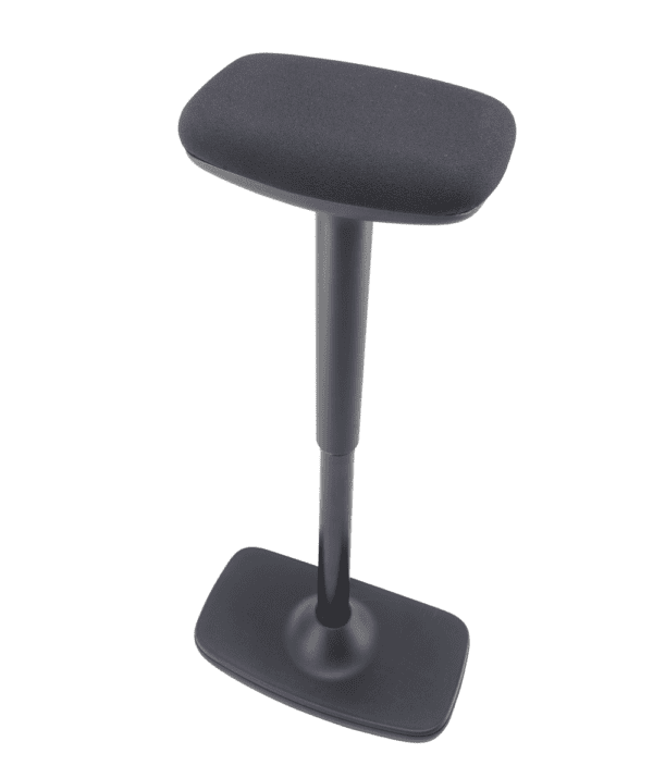 Lean Stool Black Frame - Wave Office