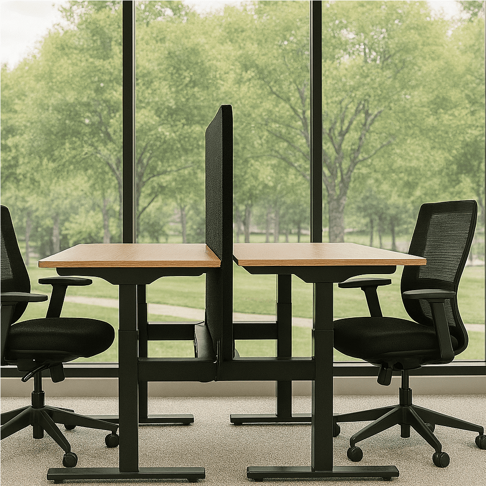 Dual Motor Sit Stand Twin Desks R802X - Wave Office