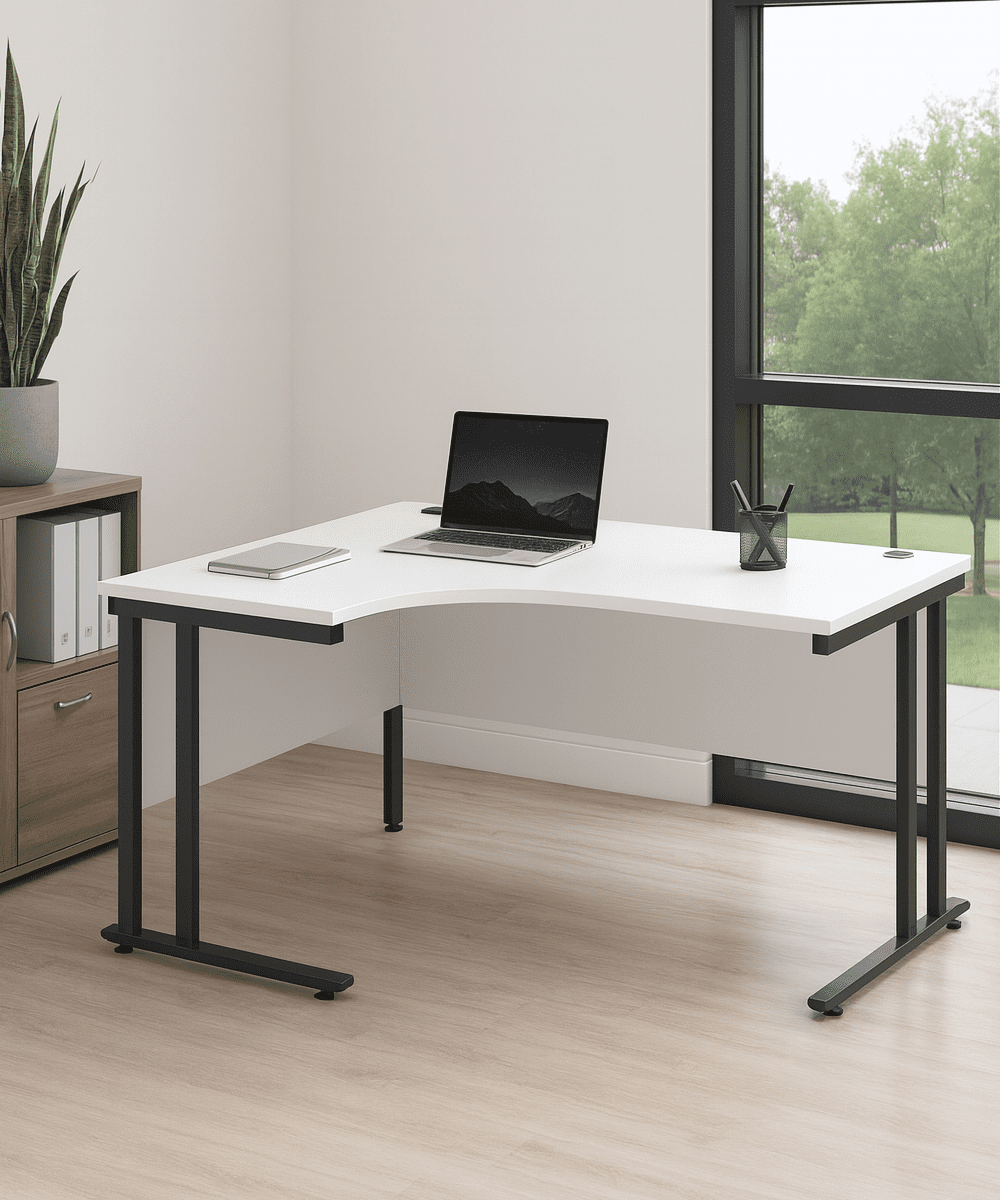 Maestro 25 Left Hand Radial Ergonomic Desk - Wave Office
