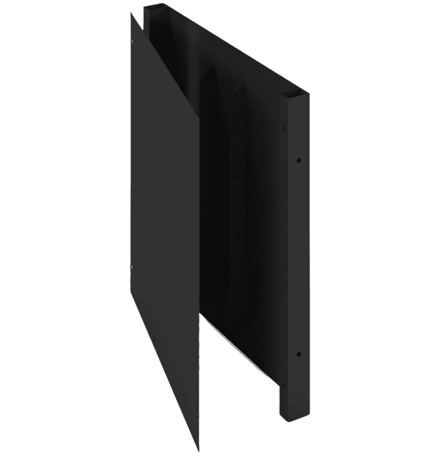 Connex Vertical Cable Riser 1200mm - Wave Office